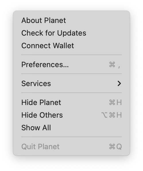 Unable to quit the app (by ⌘Q) · Issue #151 · Planetable/Planet · GitHub