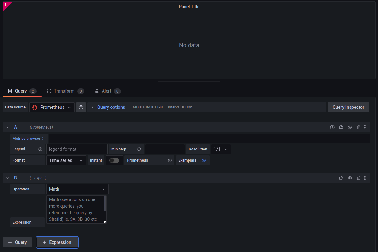Add Support For Expressions · Grafana Grafana Infinity Datasource · Discussion 286 · Github