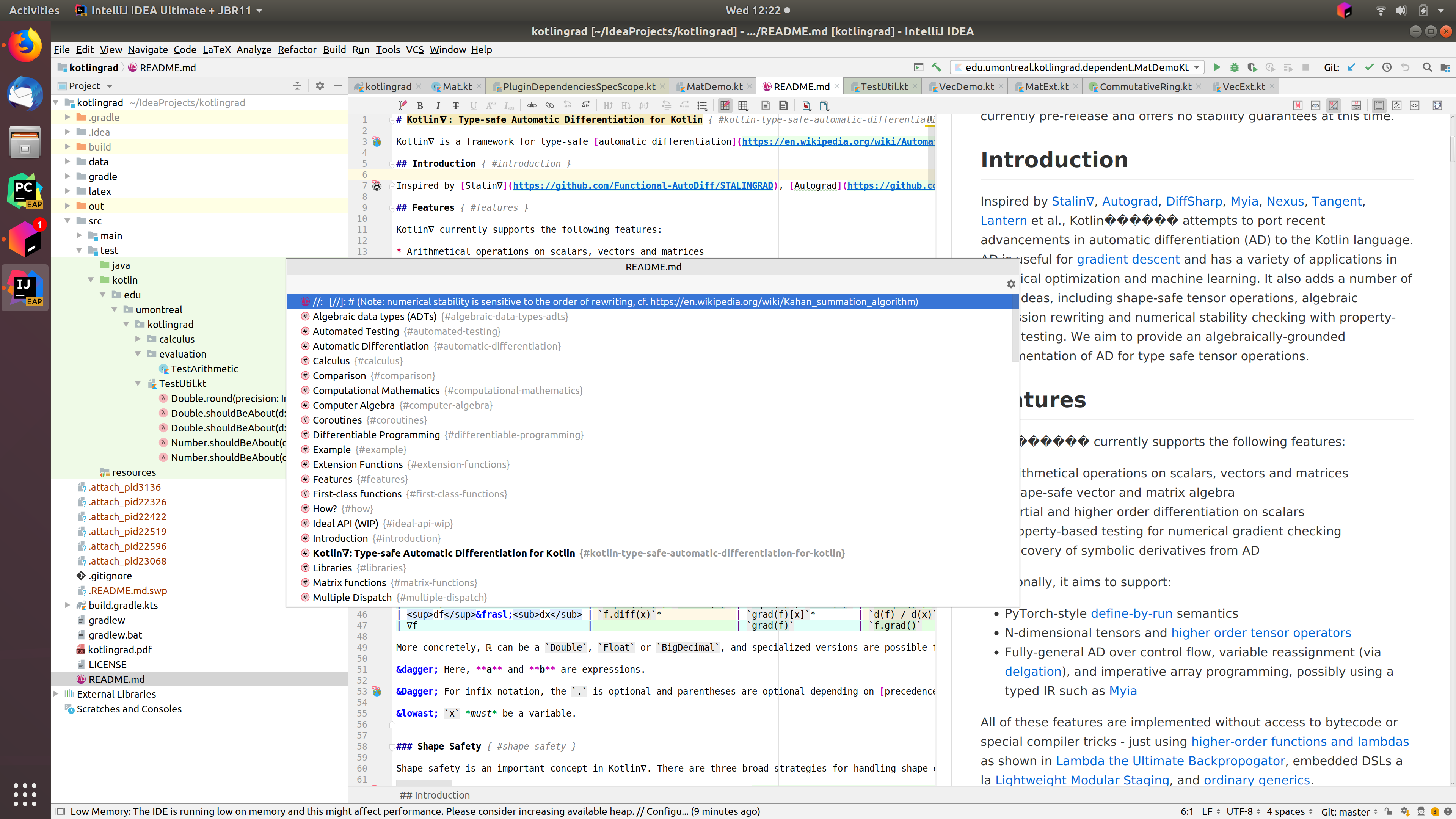 Show navigable headings as file members inside project view · Issue #705 · vsch/idea ...