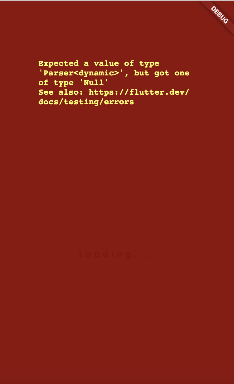 Jsonpath Not Recognised Get Red Screen Error Expected A Value Of Type Parser But Got One 