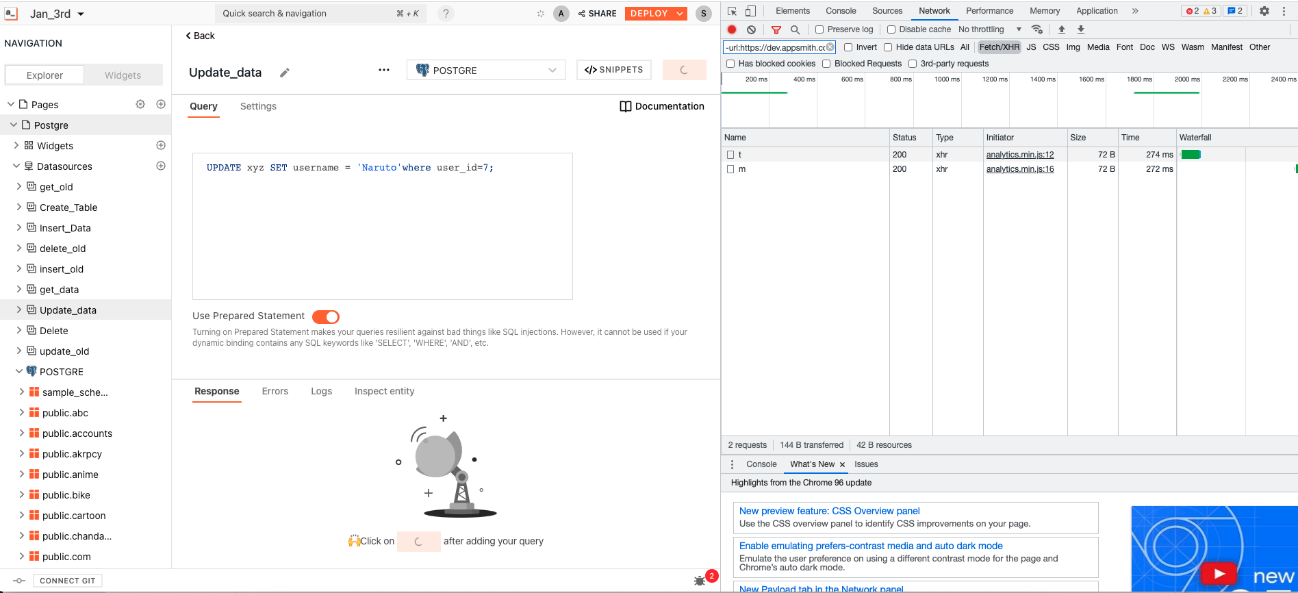 [Bug]: The run button loads in infinte loop · Issue #10124 · appsmithorg/appsmith · GitHub