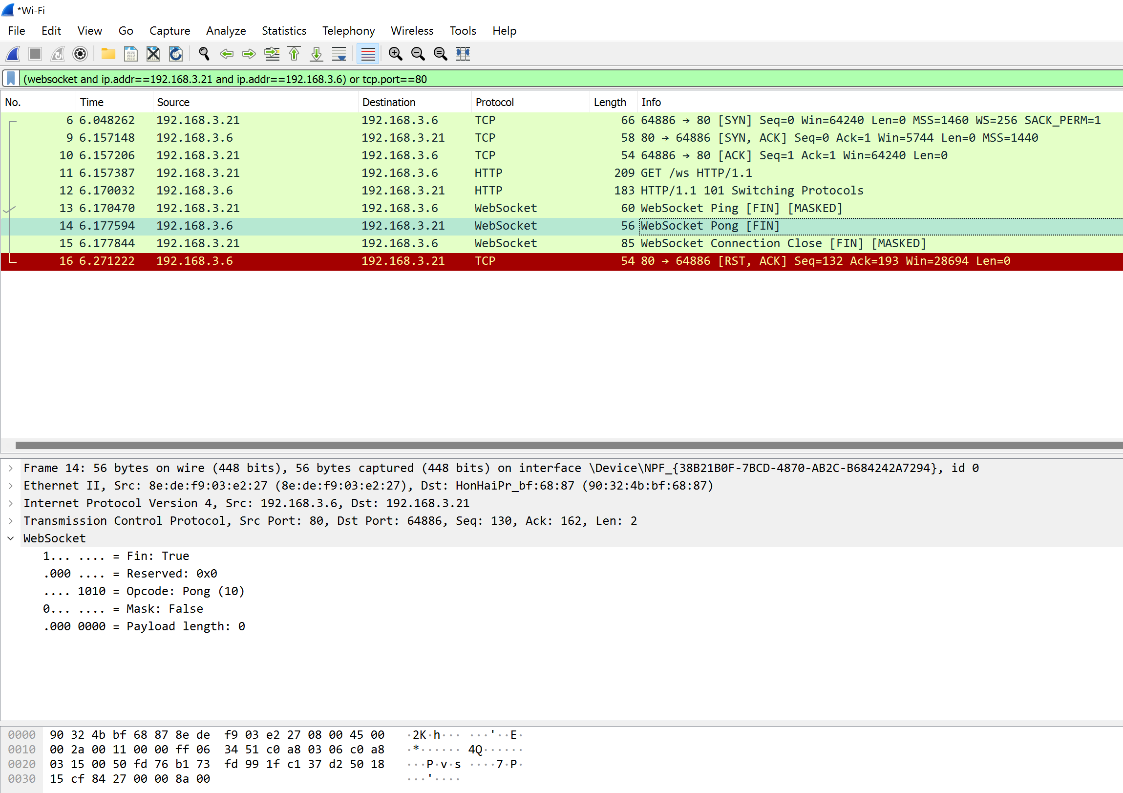WebSocket Server Control Frames Bug (IDFGH-5785) · Issue #7493 · espressif/esp-idf · GitHub