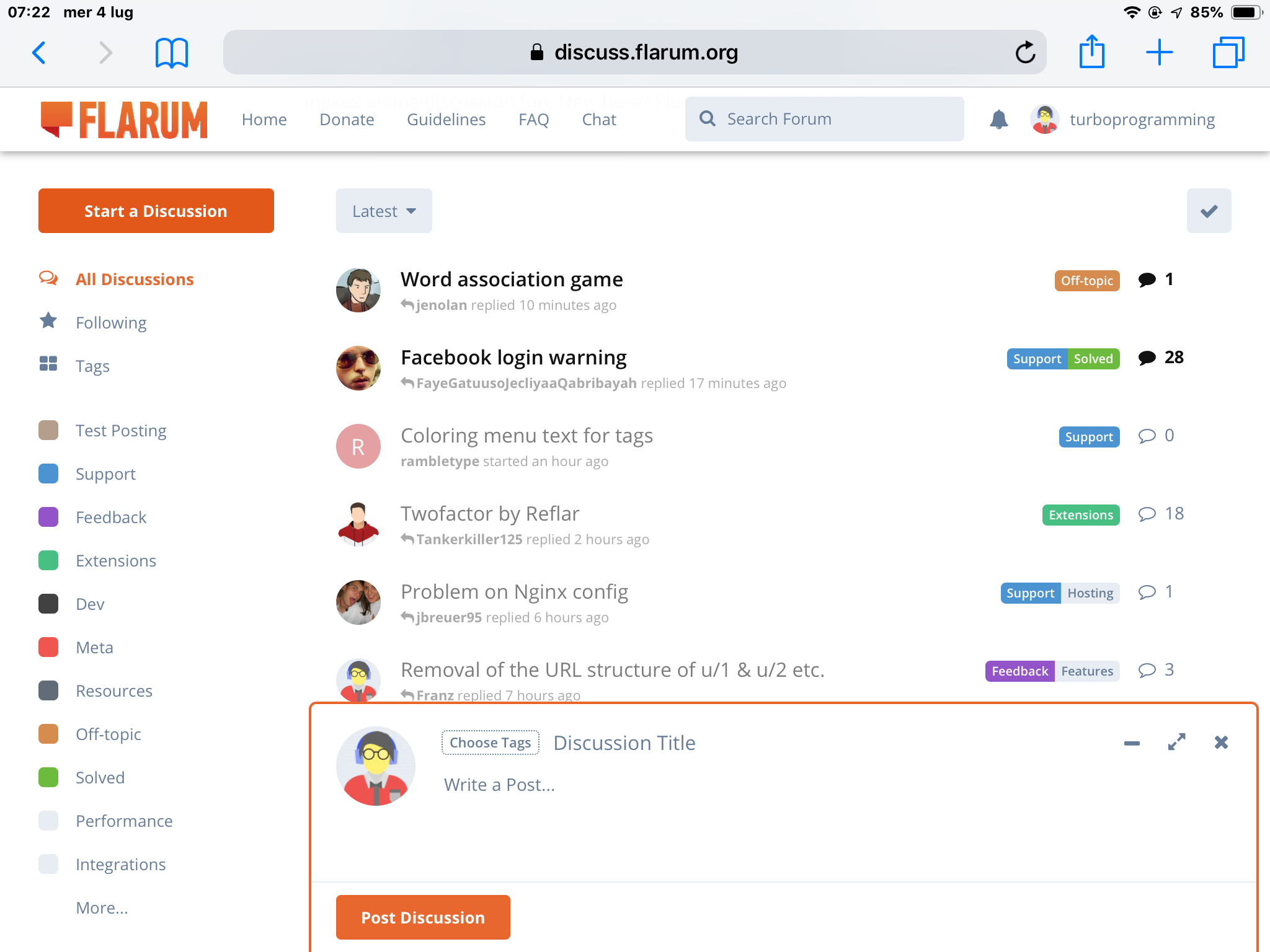 iPad: Post creation widget is smaller than on desktop version · Issue #276 · flarum/issue ...
