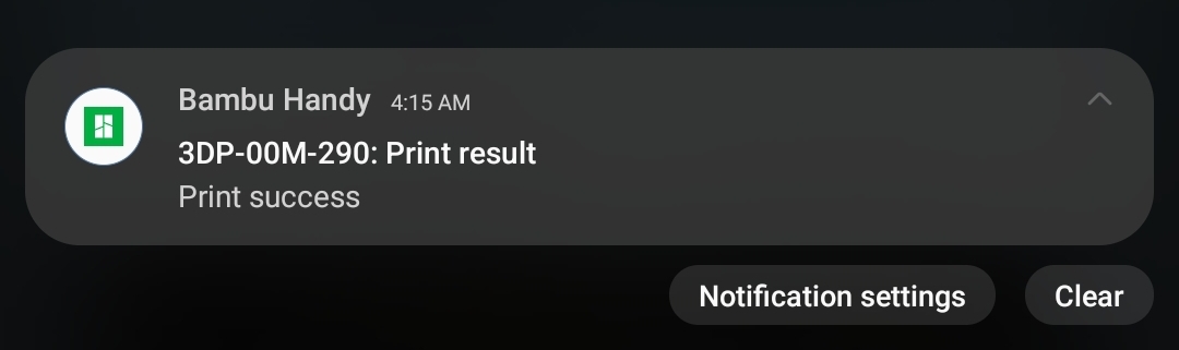 Android notifications do not honor printer name · Issue #76 · bambulab/Bambu-Handy · GitHub