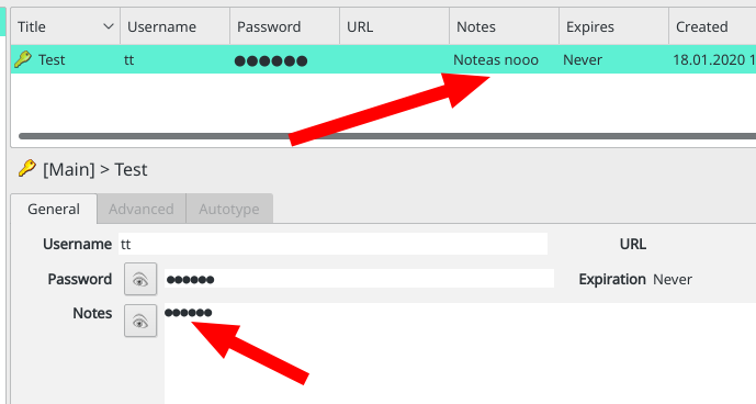 Hide Entry Notes Isnt Consistent · Issue 4197 · Keepassxrebootkeepassxc · Github 