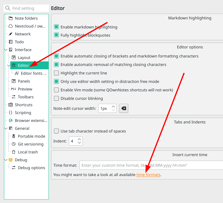 Fix invalid "help" link to time formats · Issue #1685 · pbek/QOwnNotes ...