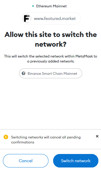 Cancelling the "Allow this site to switch to the network" prompt doesn ...