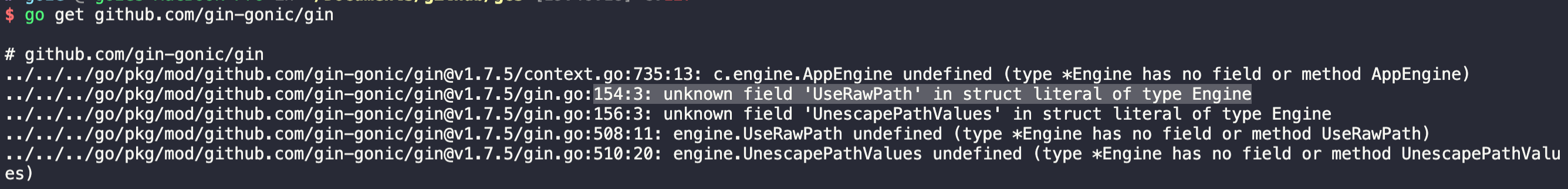 Why does the v1.7.5 version report an error when it is running and the field definition is ...