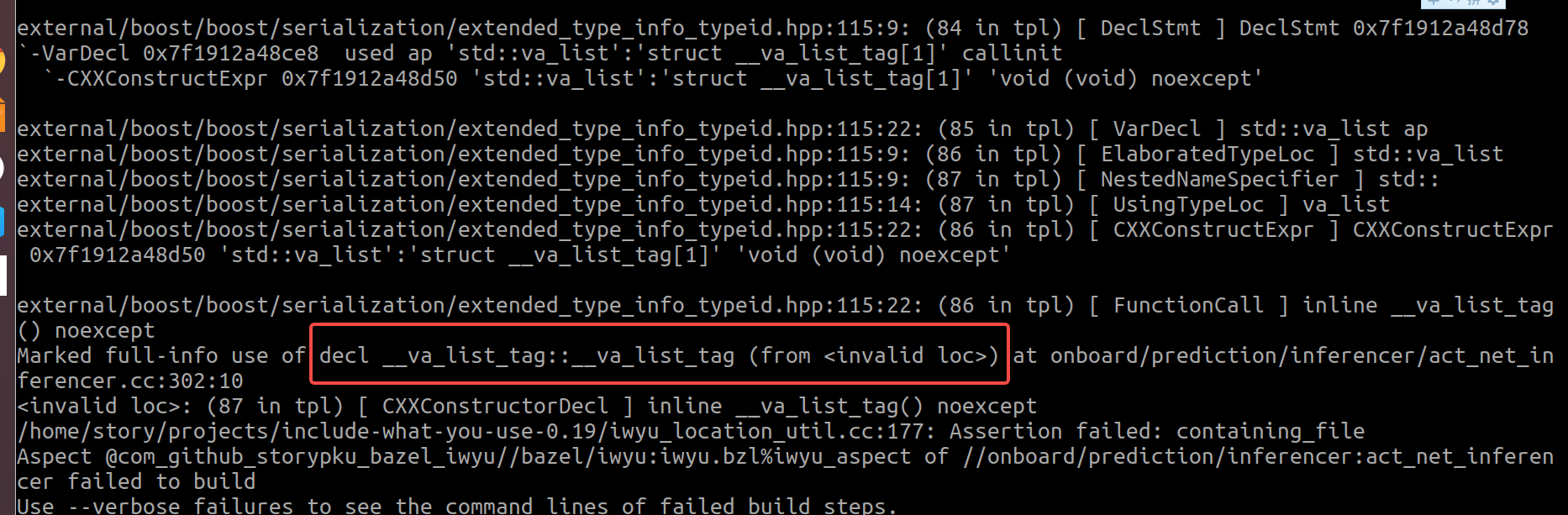[Help Wanted] IWYU 0.19 assertion failed · Issue #1162 · include-what-you-use/include-what-you ...