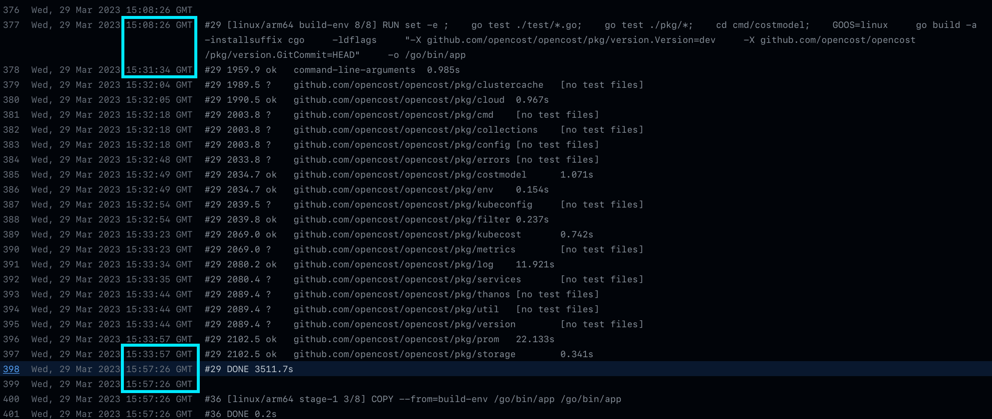 Backend CI (Action) is taking ~= 1 hour to complete · Issue #1820 · opencost/opencost · GitHub