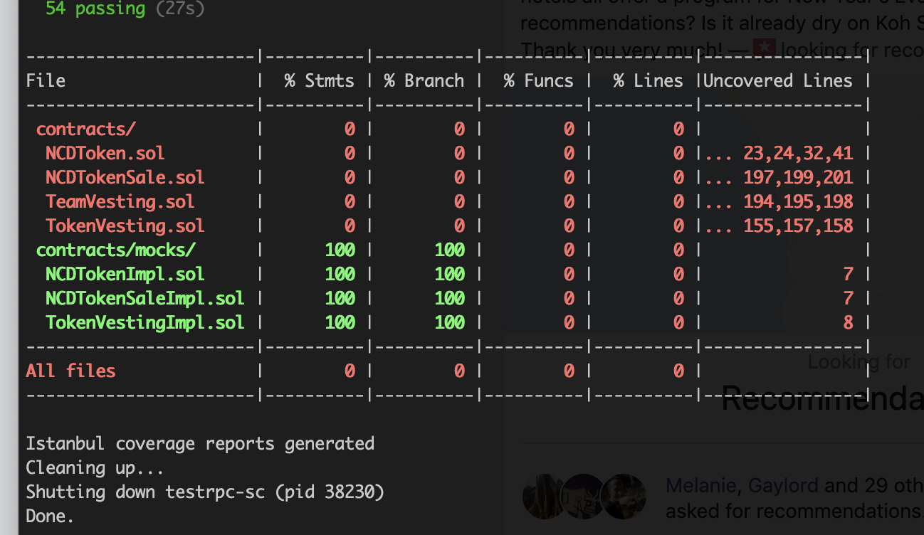 Solidity Coverage Recognizes Not A Single Line Of Tested Code · Issue 330 · Sc Forkssolidity