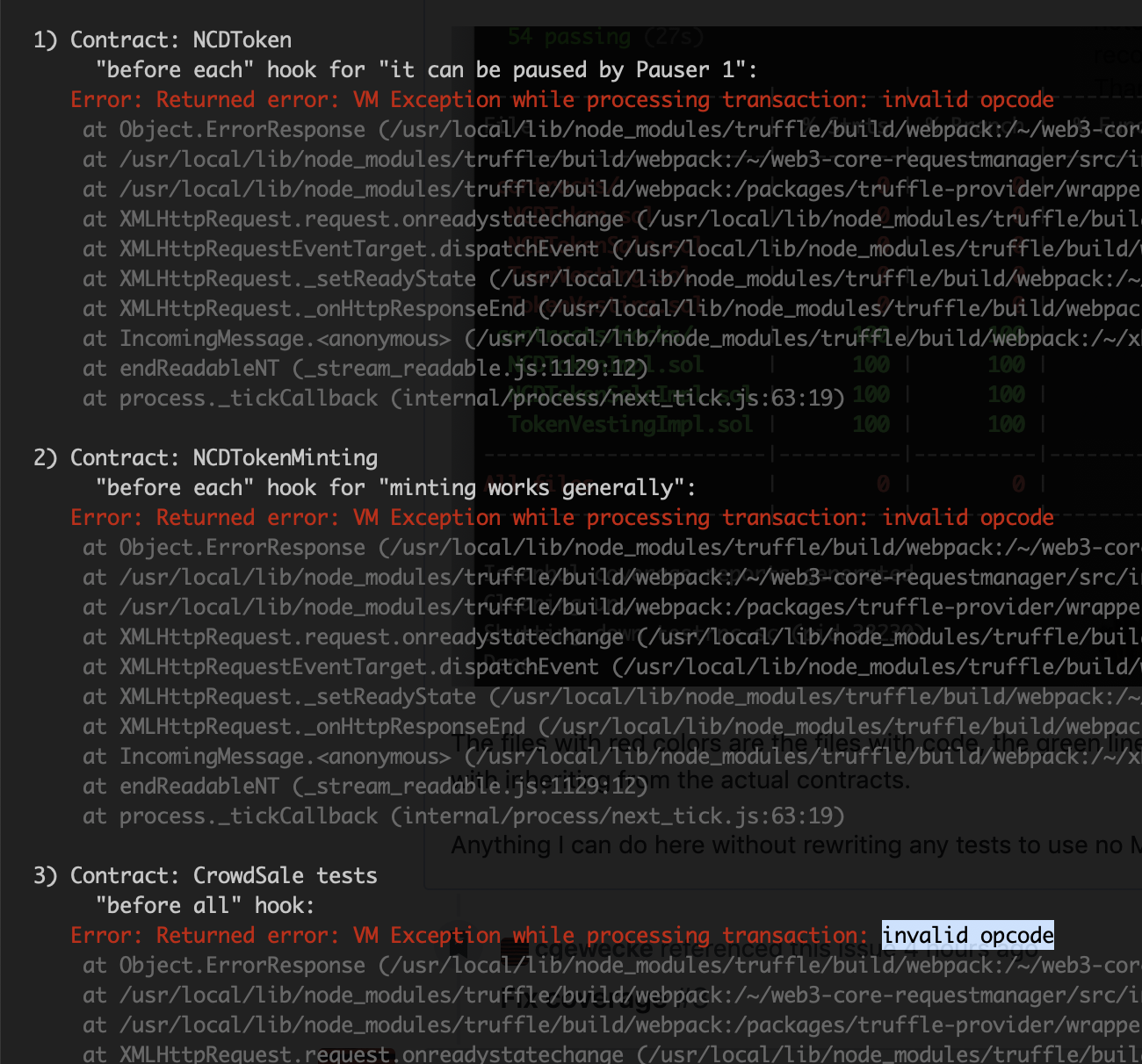 Solidity Coverage Recognizes Not A Single Line Of Tested Code · Issue 330 · Sc Forkssolidity 0946