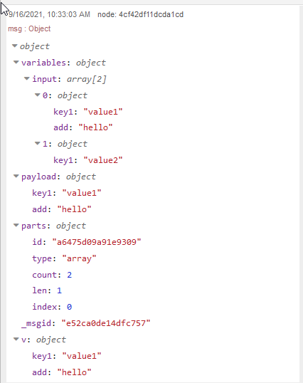 node change, split create permanent links between copy of msg ...
