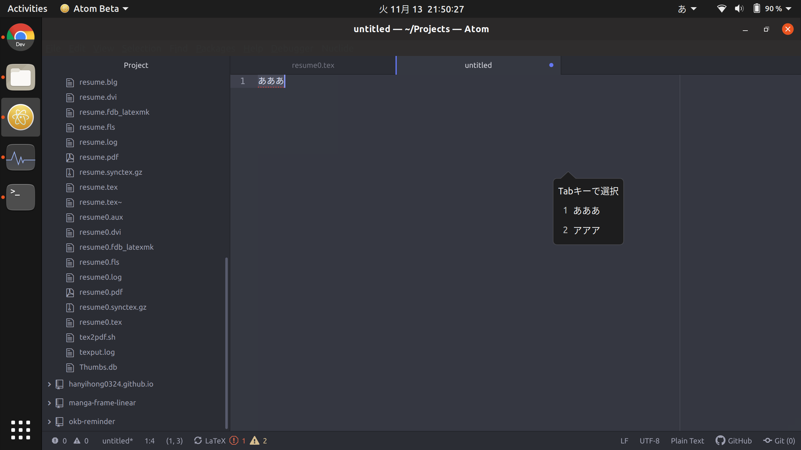 Wrong position of input frame when typing in Electron/Chromium based ...