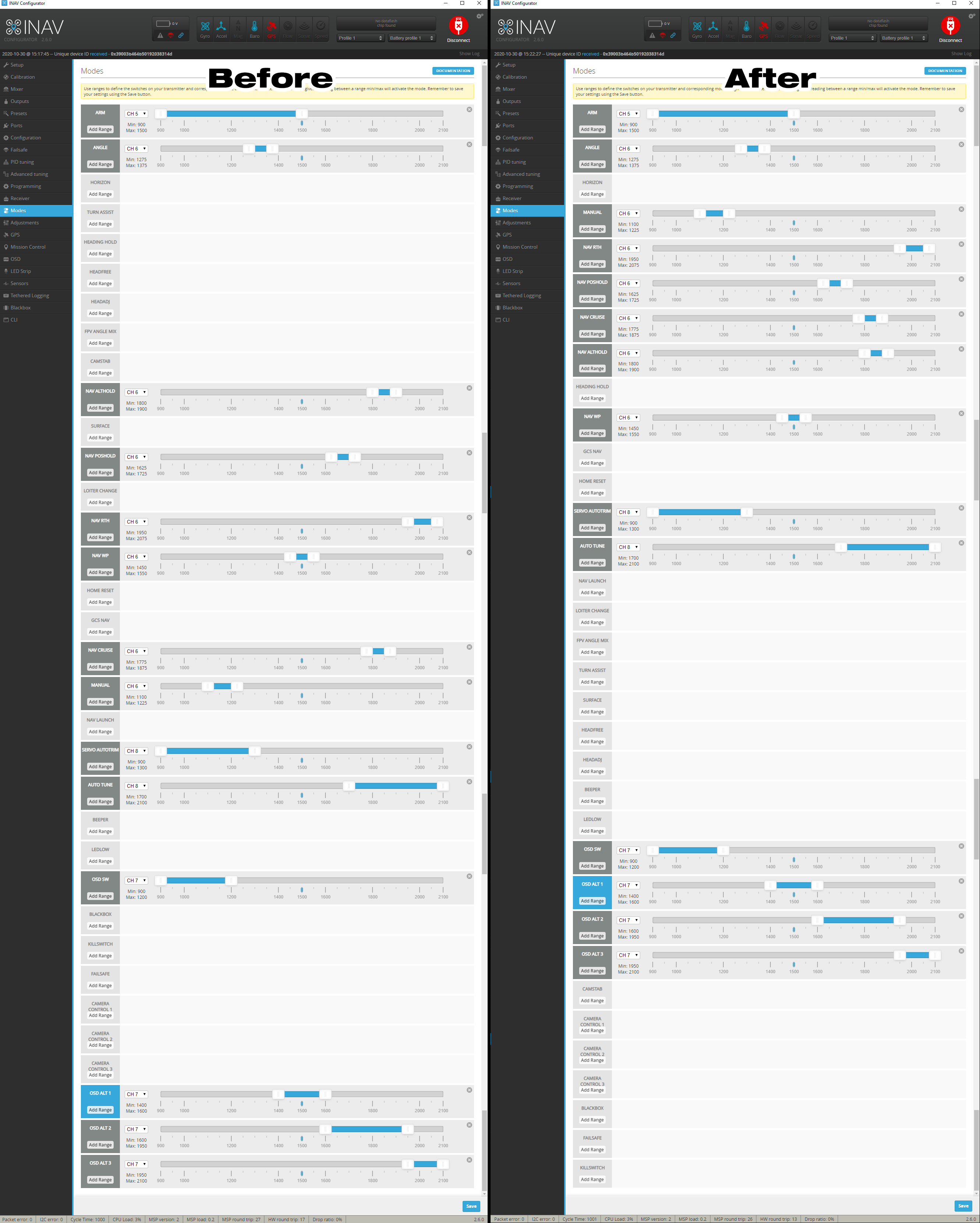 Allow re-ordering of modes page · Issue #963 · iNavFlight/inav ...