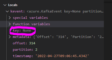 Key is always None in Python binding · Issue #326 · Azure/azure ...