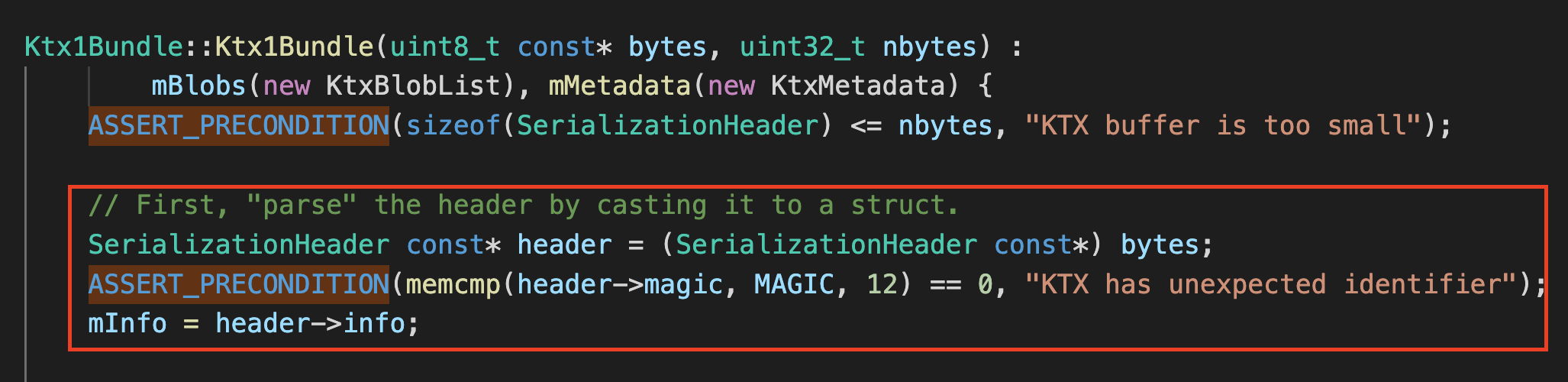 std::abort() invoke by ASSERT_PRECONDITION && ASSERT_POSTCONDITION · google filament ...