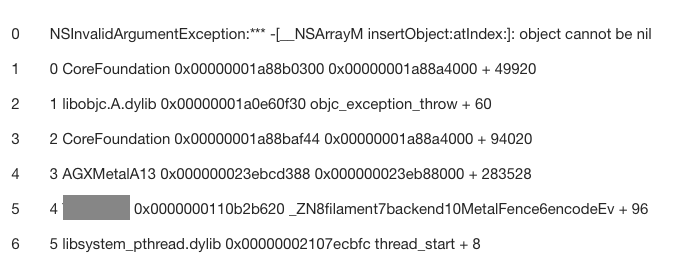 iOS 17 beta2 (21A5268h) crash · Issue #6921 · google/filament · GitHub