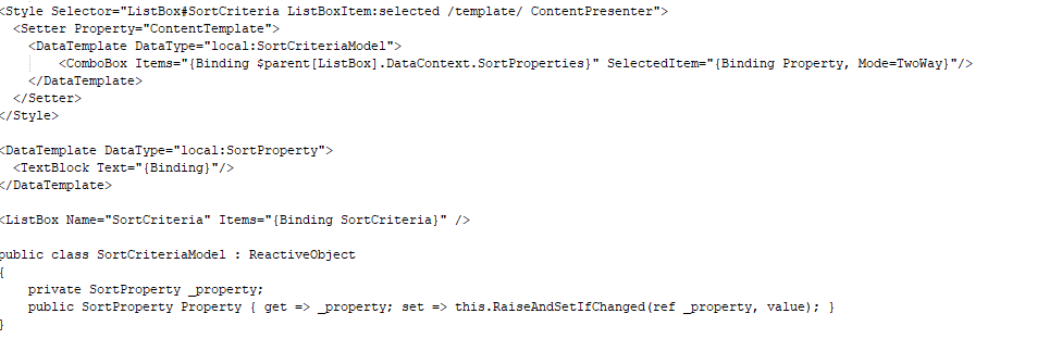 Binding to $parent in listbox item generates binding errors initially ...