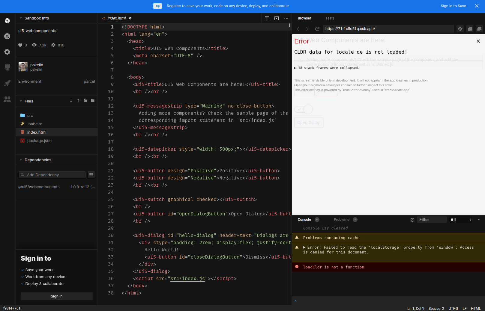 Console shows "loadCldr is no a function" · Issue #2975 · SAP/ui5-webcomponents · GitHub