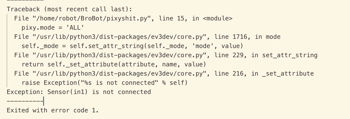 Cannot connect to Pixy with ev3dev · Issue #1282 · ev3dev/ev3dev · GitHub