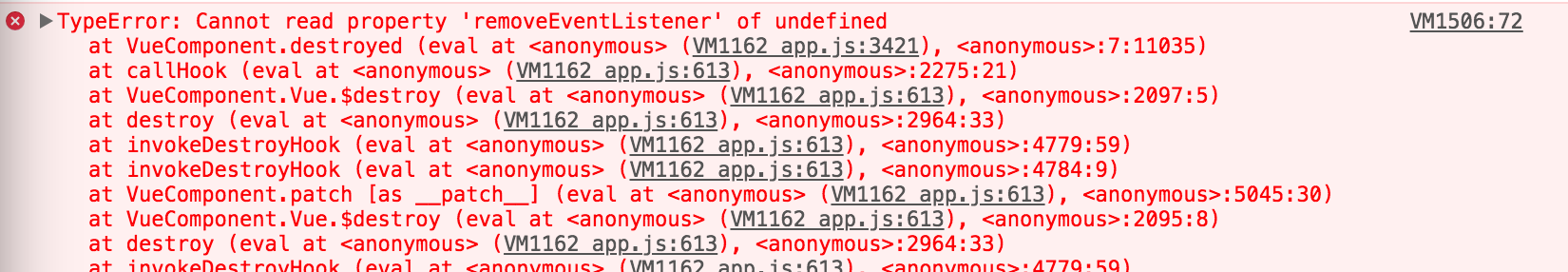 Bug: TypeError: Cannot read property 'removeEventListener' of undefined · Issue #139 · SSENSE ...
