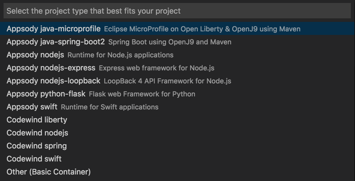 Support binding existing project to appsody · Issue #292 · eclipse-archived/codewind · GitHub