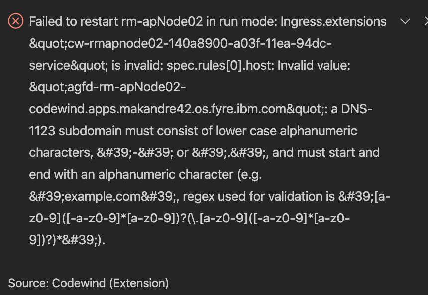 Can T Restart Remote Appsody Project In Debug Mode If Capitals In Project Name · Issue 3042