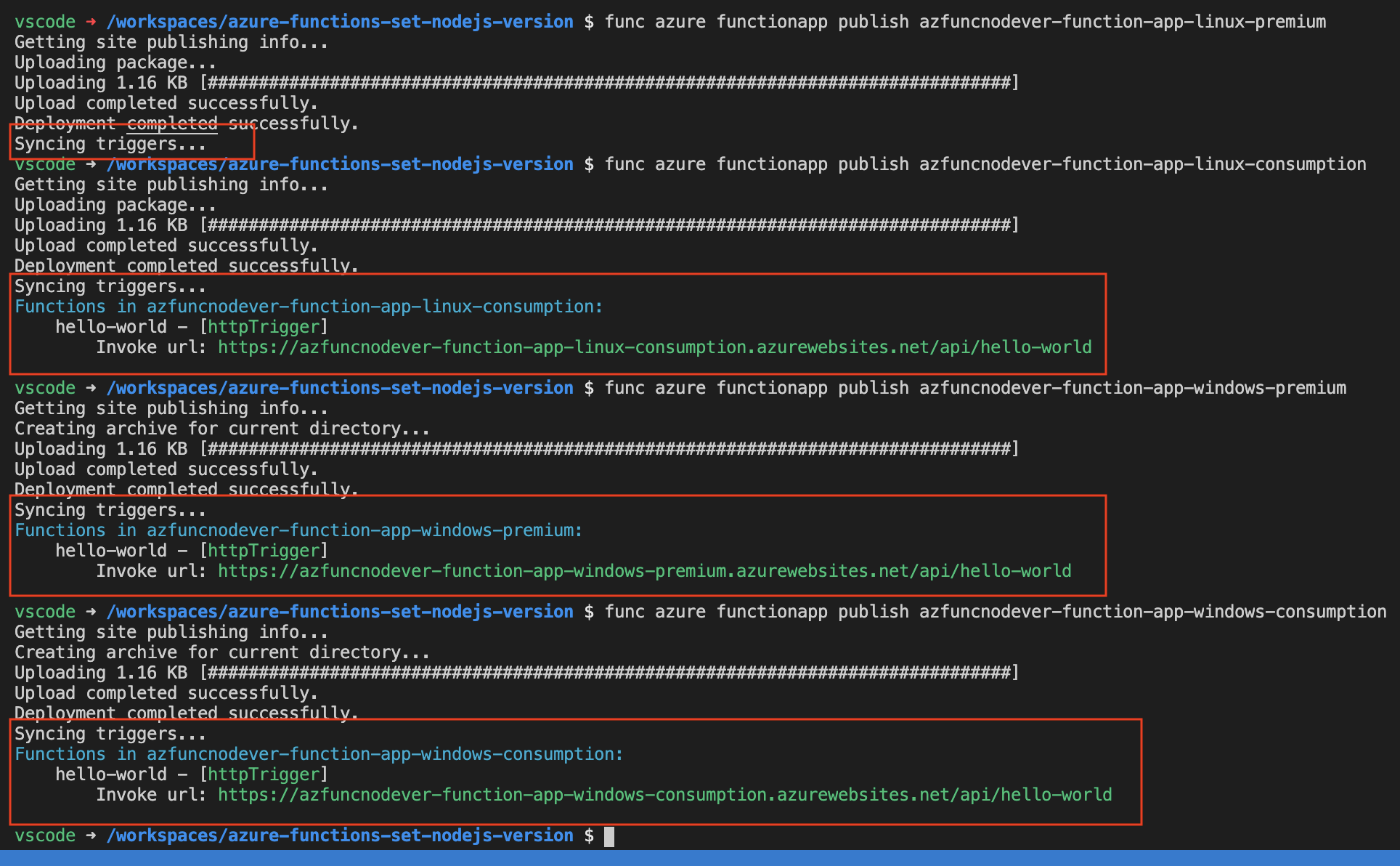 Inconsistent Output In Publish Command Across Different Hosting Plans · Issue 2463 · Azure