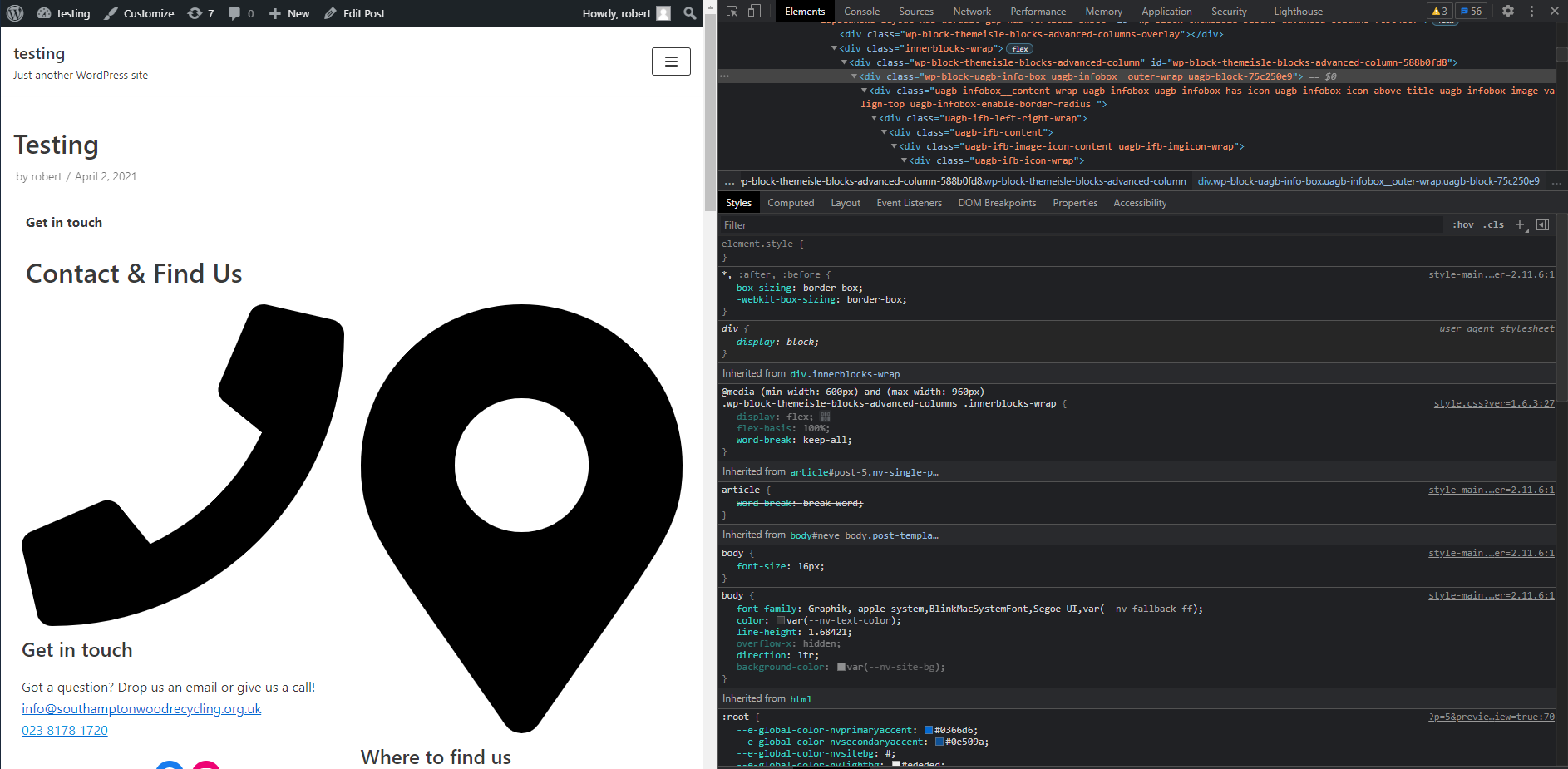 CSS module causing Section and other blocks to fail after publishing · Issue #298 · Codeinwp ...