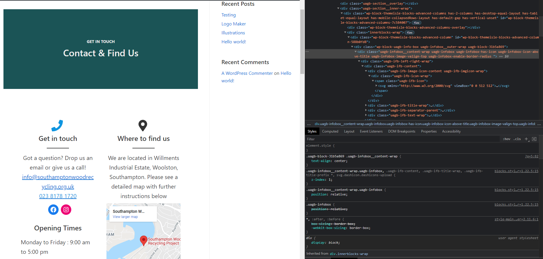 CSS module causing Section and other blocks to fail after publishing · Issue #298 · Codeinwp ...