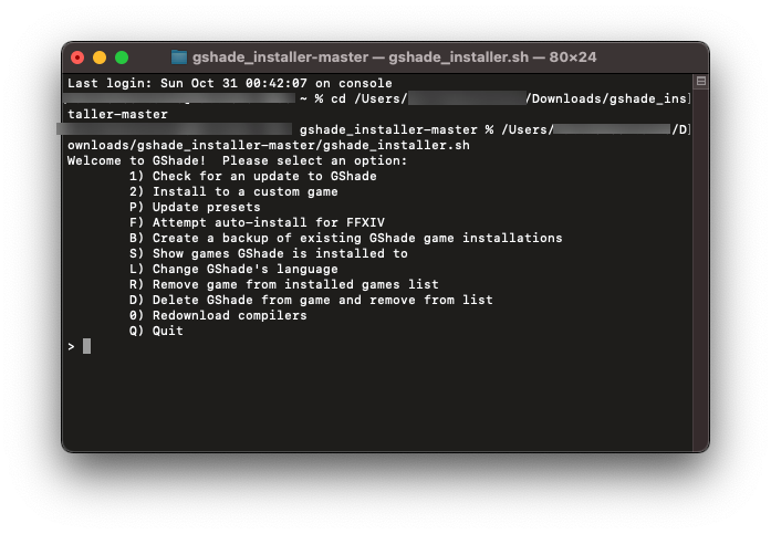Can't seem to get GShade to install · Issue #2 · seathasky/FF14-MAC_ModSupport · GitHub