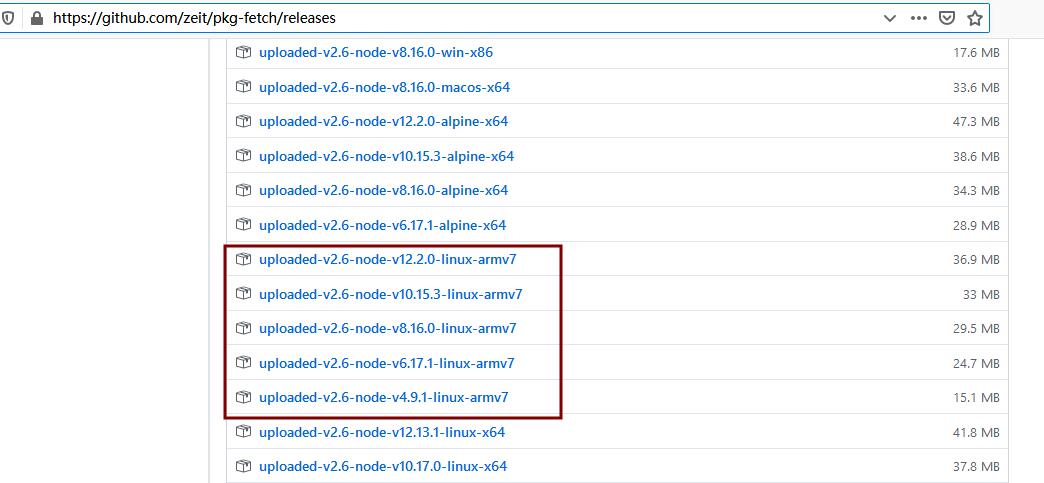 node8-linux-armv7 fails · Issue #809 · vercel/pkg · GitHub