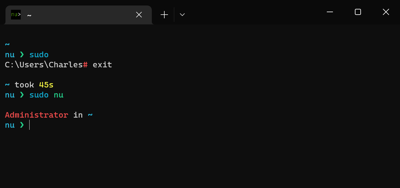 Feature: Nushell support · Issue #152 · gerardog/gsudo · GitHub