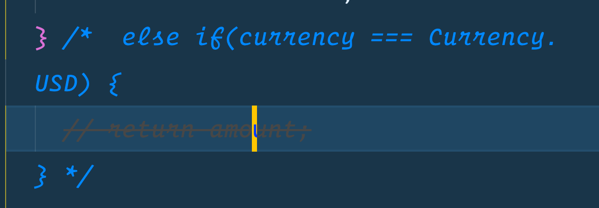 Toggle the block comment without having to select it · Issue #32541 ...