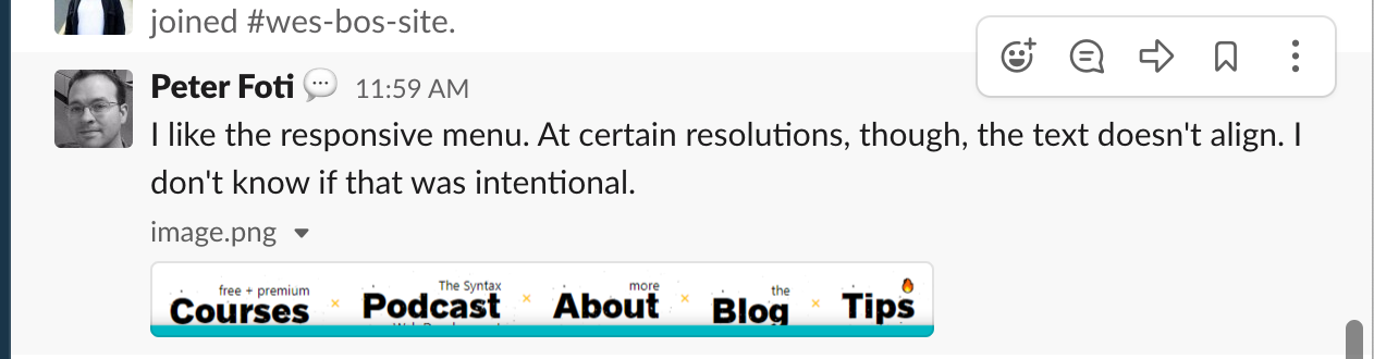 Menu items aren't baselined aligned · Issue #27 · wesbos/wesbos · GitHub
