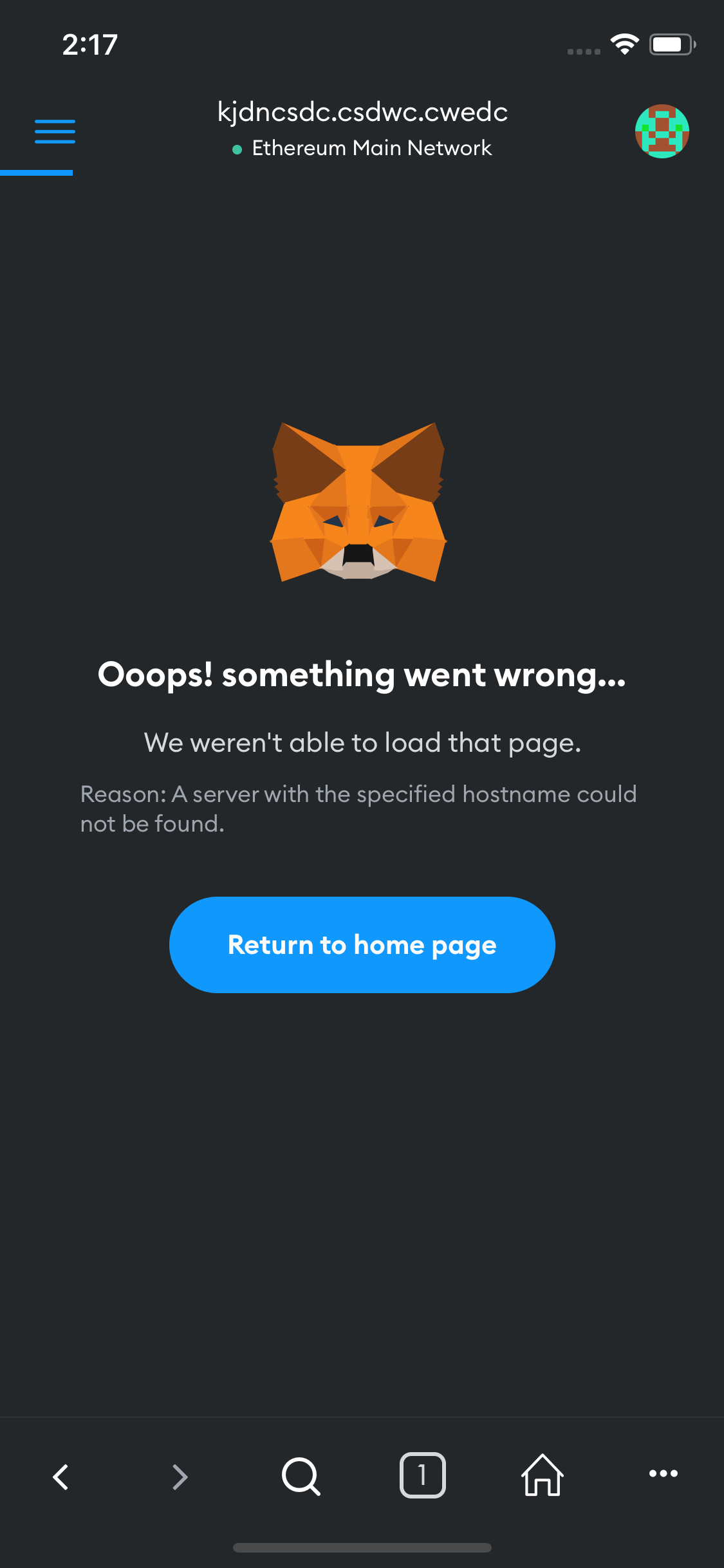 [ENHANCEMENT] Browser error content/copy · Issue #4909 · MetaMask/metamask-mobile · GitHub