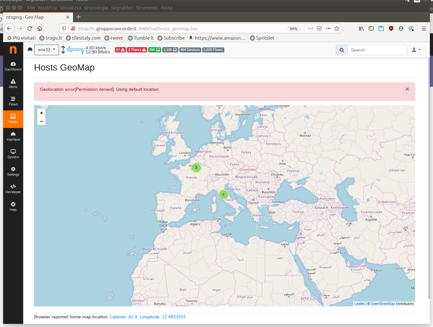 Geolocation error[Permission denied]: Using default location. · Issue #3436 · ntop/ntopng · GitHub