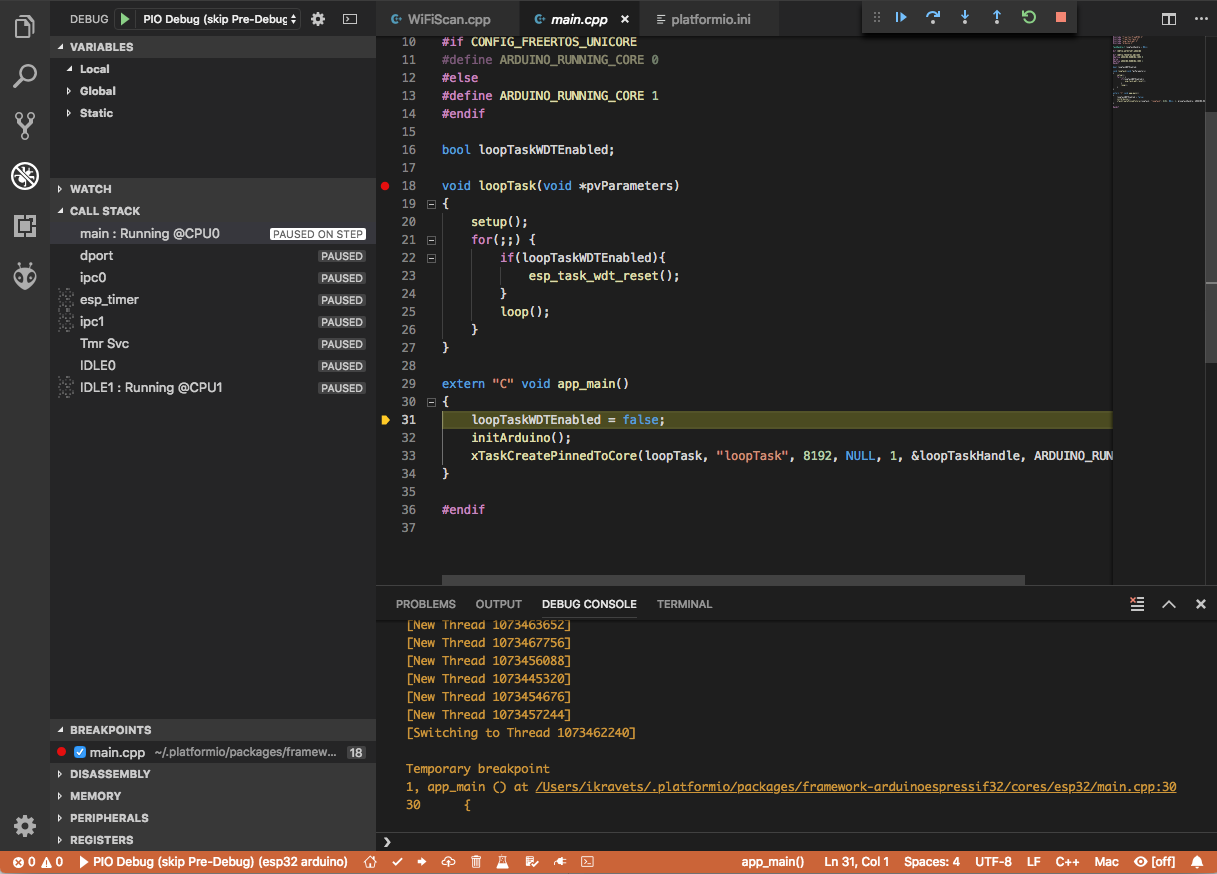 The debugging of the Arduino Framework fails with FTDI Chip and ESP WROVER KIT · Issue #1871 ...
