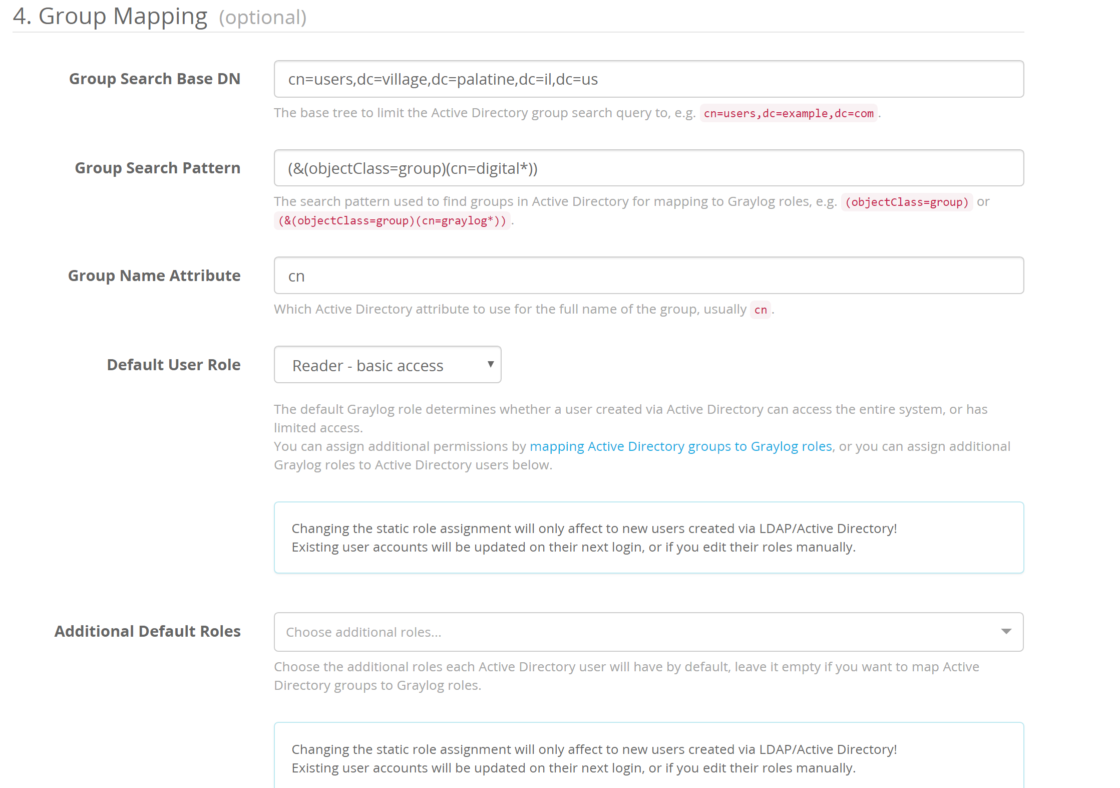 LDAP Group Mapping · Issue #5261 · Graylog2/graylog2-server · GitHub