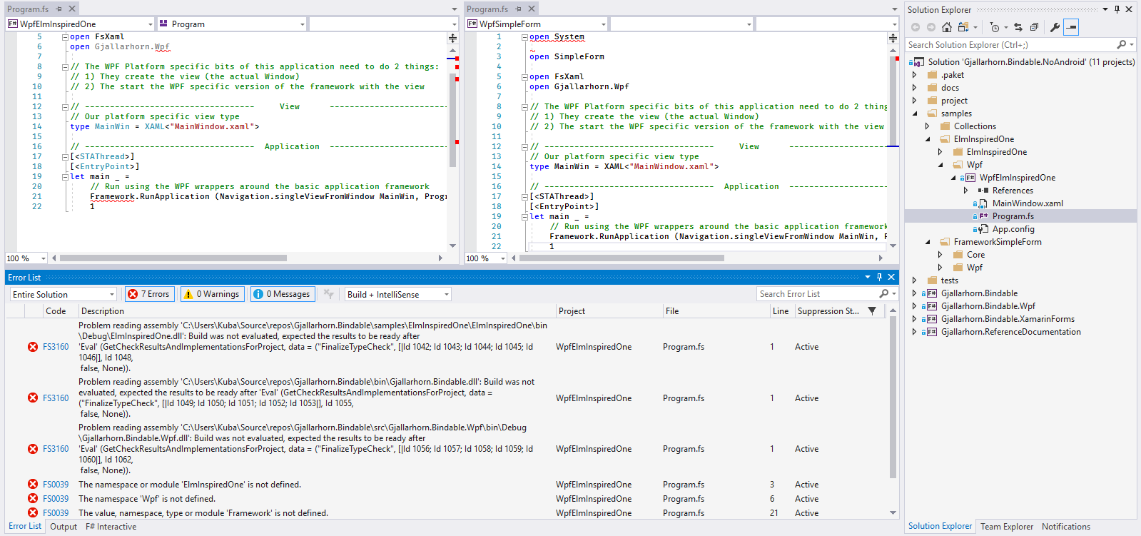 Type check fails in the IDE when referencing solution projects · Issue #3595 · dotnet/fsharp ...