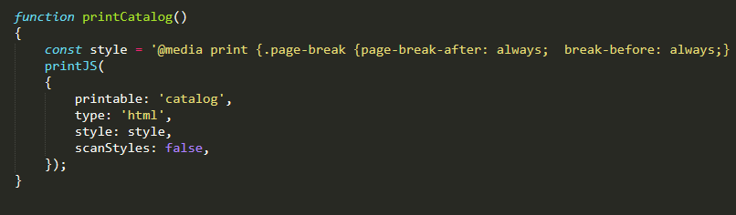 Page breaking, breaks only first page · Issue #404 · crabbly/Print.js · GitHub