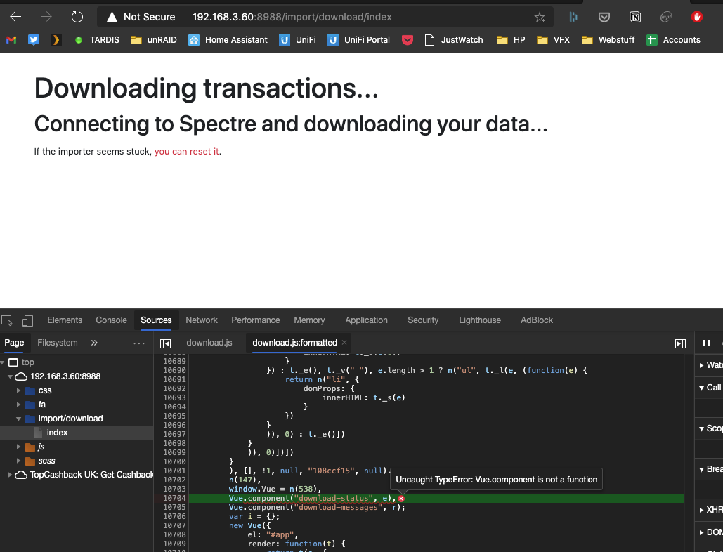 Spectre importer missing vue component · Issue #4227 · firefly-iii/firefly-iii · GitHub