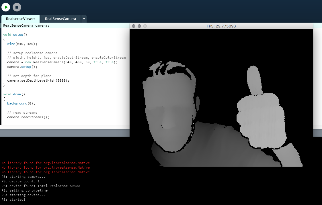 How to use this in Processing · Issue #1 · cansik/realsense-processing · GitHub