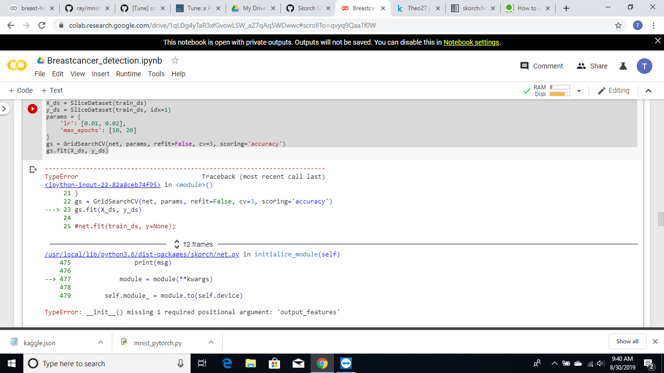 Skorch GridSearch CV list index out of range · Issue #513 · skorch-dev/skorch · GitHub