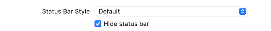 React Native loading status bar almost hidden if Hide Status Bar is checked in XCode · Issue ...