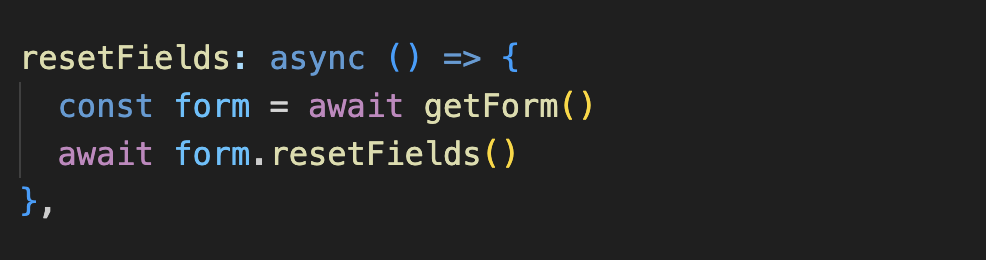 关于form的 resetFields 不生效问题 · Issue #2832 · vbenjs/vue-vben-admin · GitHub