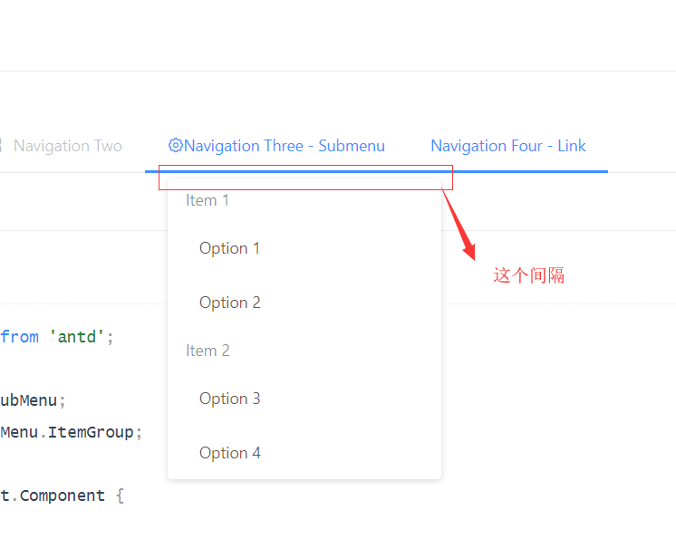 how to change the margin between Menu and subMenu · Issue #11963 · ant-design/ant-design · GitHub