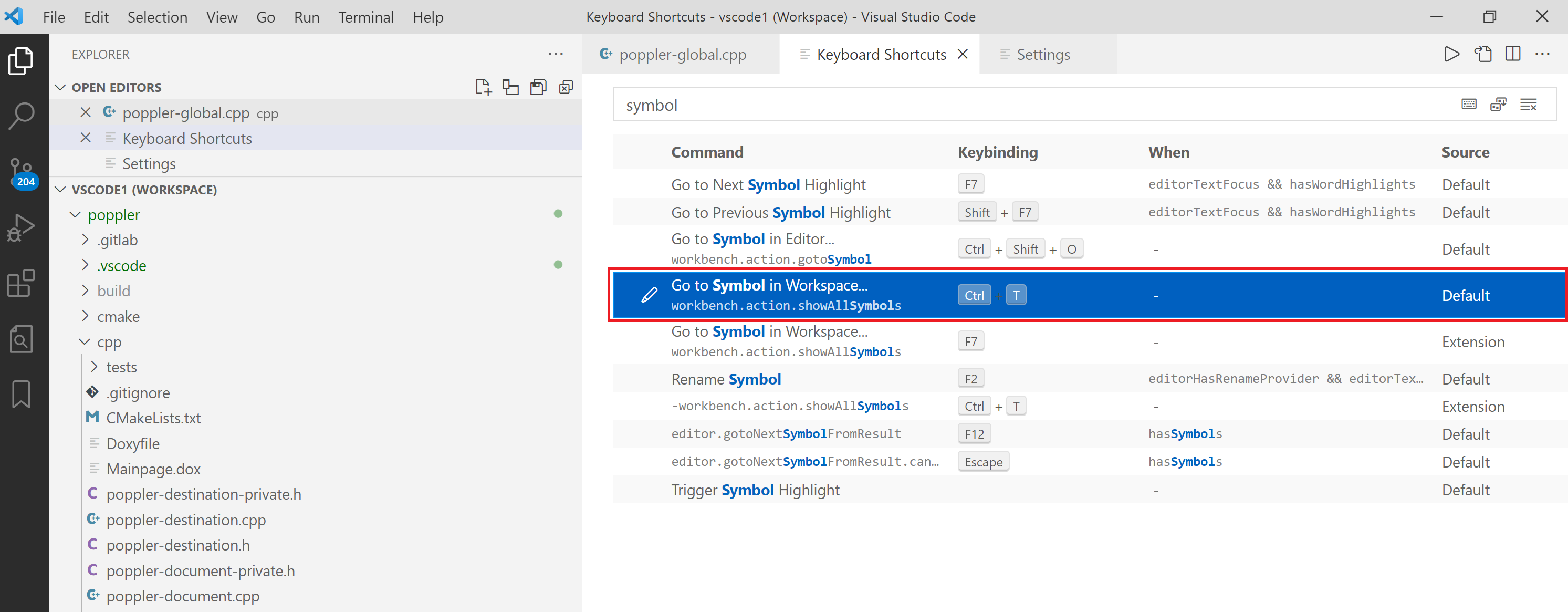 command '-workbench.action.showAllSymbols' not found · Issue #138997 · microsoft/vscode · GitHub