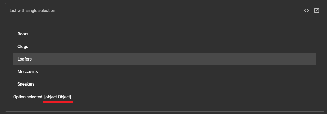 docs-bug(Selection lists): List with single selection example does not ...